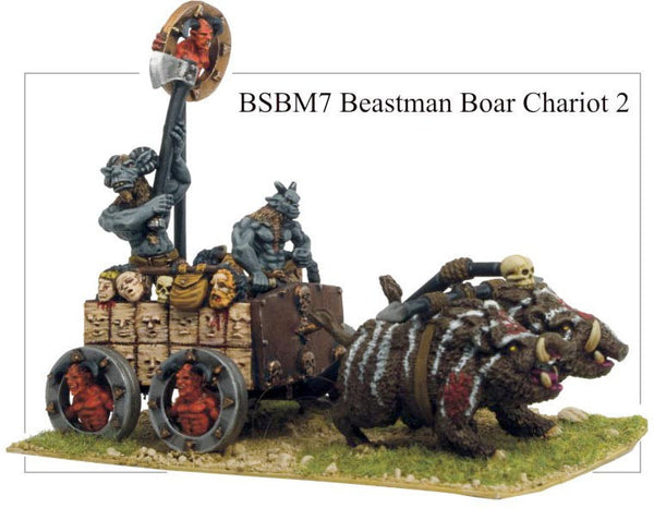 BSBM007 - Beastman Boar Chariot 2 – WarmongerMiniatures