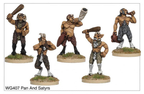 WG407 - Pan and Satyrs – WarmongerMiniatures